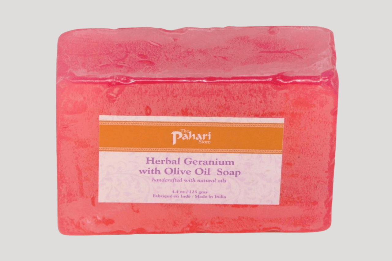 Herbal Geranium with Olive Oil Soap